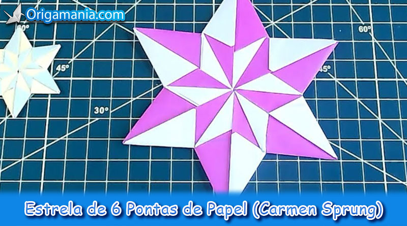 Arquivos como fazer estrela de 6 pontas de origami - ORIGAMANIA