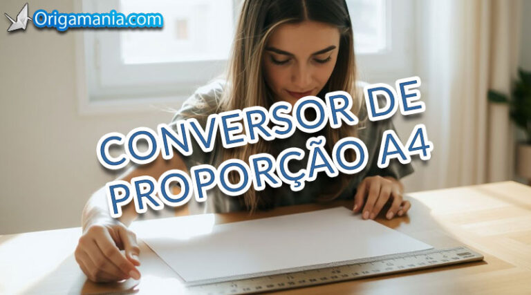 Divisor Proporcional de Papel A4 - ORIGAMANIA